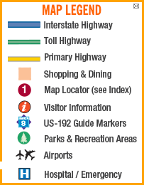 Orlando & Kissimmee Welcome Guide-Map
